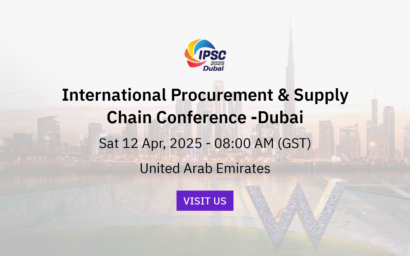International Procurement & Supply Chain Conference -Dubai